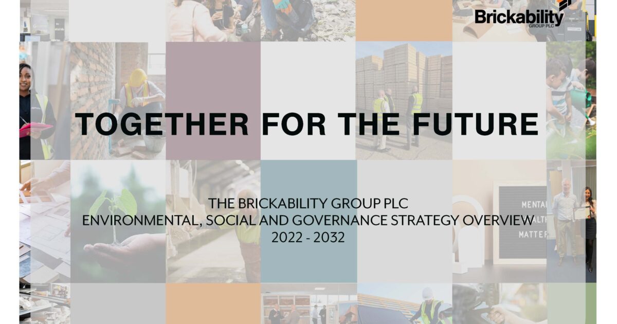 Brickability Group Launches ESG Strategy | Brickability Group PLC